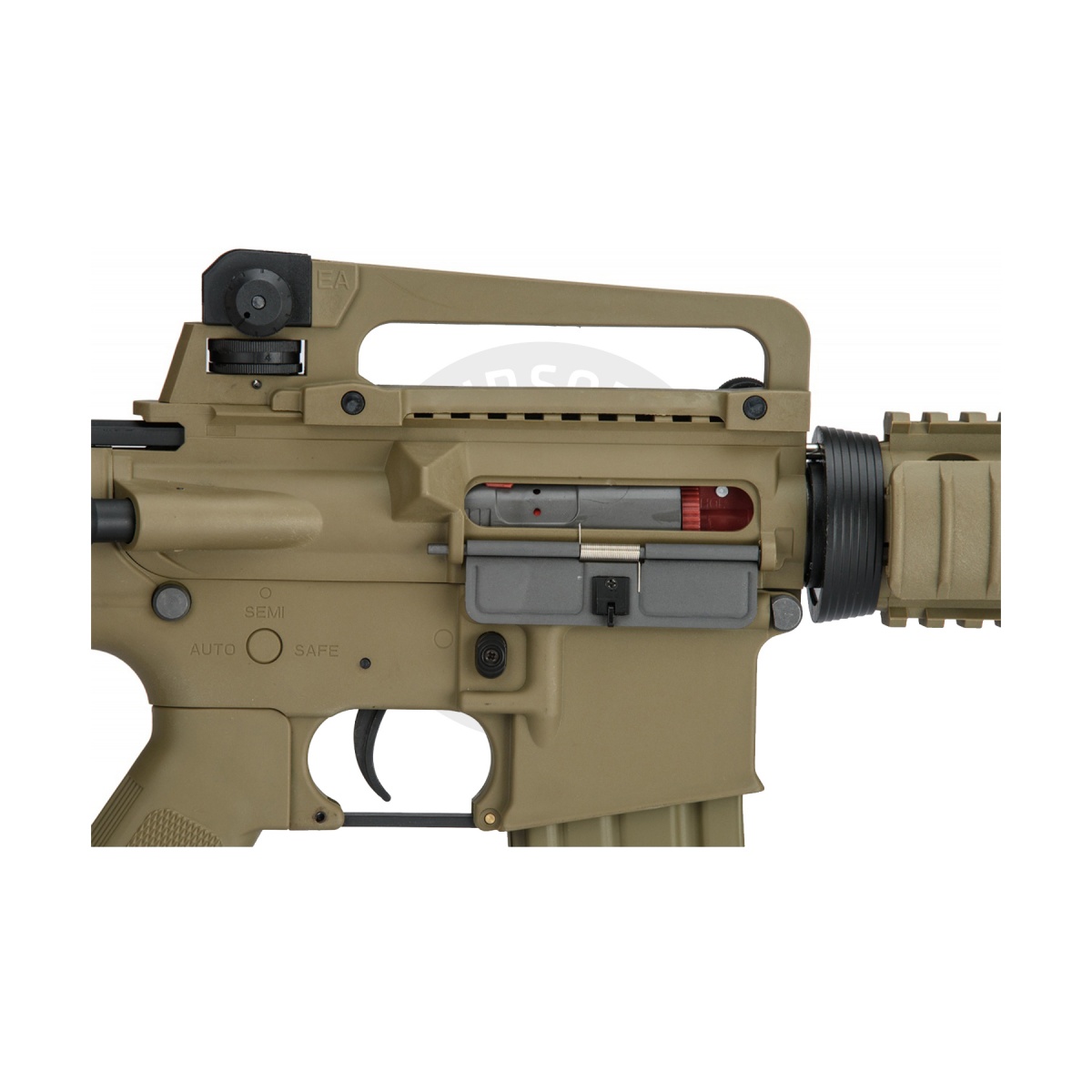 Lancer Tactical Gen 2 M4 RIS Airsoft Gun AEG Rifle - (Tan)(No Battery and Charger) | Airsoft ...
